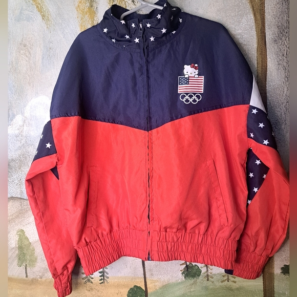 Hello Kitty | Jackets & Coats | Hello Kitty X Team Usa Track Jacket ...